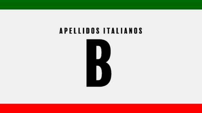 Apellidos Italianos con B. La lista más completa de todo Internet